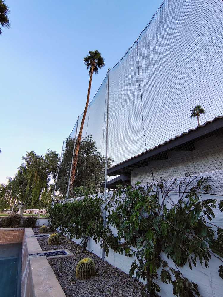 Nylon Nets to Protect Solar Panels